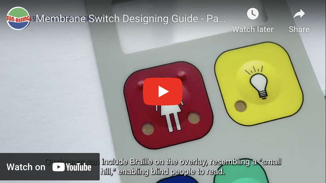 Designing Guide - Part 02 | Sun Rising membrane switch