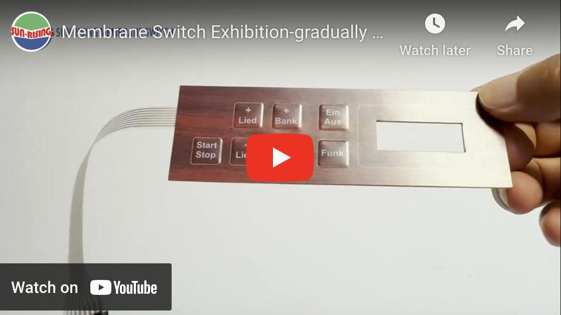 gradually changing color | 旭升薄膜开关